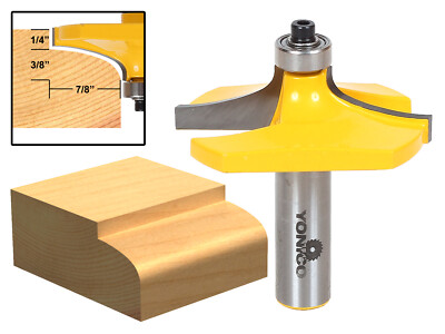 2-1/4" Diameter Thumbnail Table Edge Router Bit - 1/2" Shank - Yonico ...