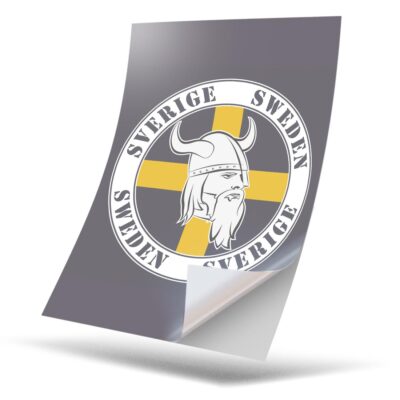 1 x Vinyl Sticker A4 - Sverige Sweden Viking Swedish Travel #7755 | eBay UK