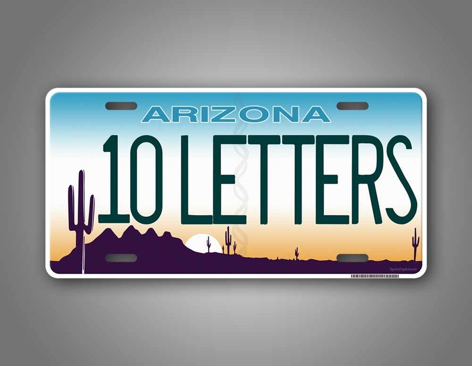 Arizona Personalized License Plate ANY TEXT Custom Customized Auto Tag ...