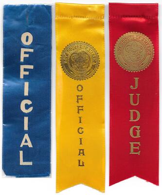 Official and Judge Ribbons 1937 National Jamboree Boy Scouts of America ...