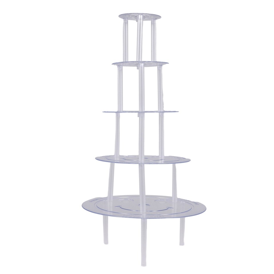 Cake Supports for Multi-Tier Cakes Cake Stand 5 Levels (9/12/16/20/26cm ...