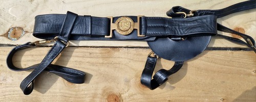 Original Vintage US Coast Guard Officers Dress Sword Belt & Cross Belt ...