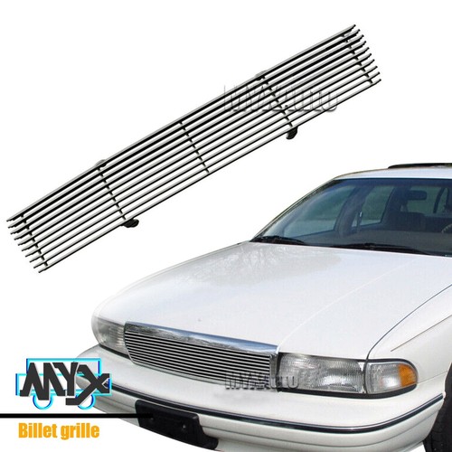 Fits 1991-1996 Chevy Caprice Main Upper Chrome Front Billet Grille ...