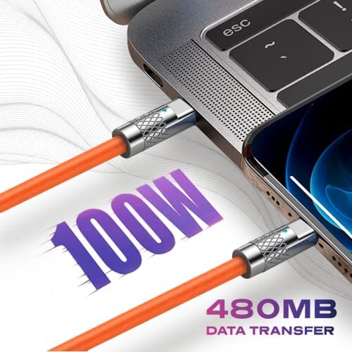 TSumoCharge Fast Charging Cable 100W - Heavy Duty Unbreakable Silicone ...