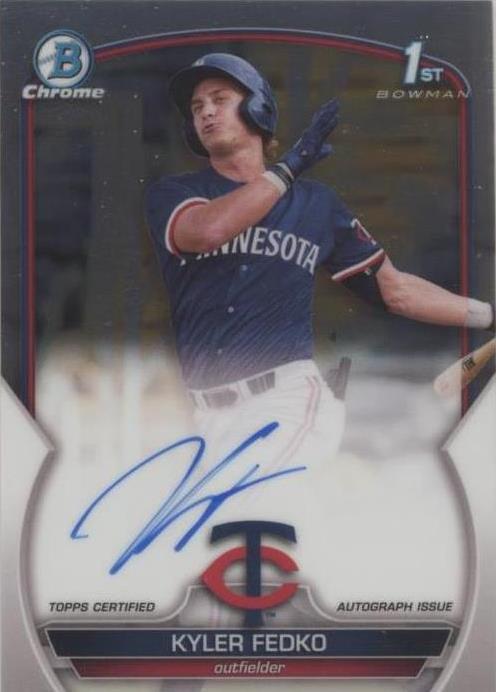 2023 Bowman - Chrome Prospect Autographs Kyler Fedko #CPA-KF (AU, RC ...