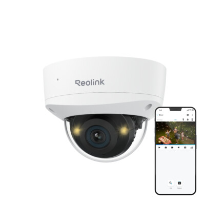 Reolink Dome PoE Security Camera Person/Vehicle/Animal Alert RLC-1240A ...