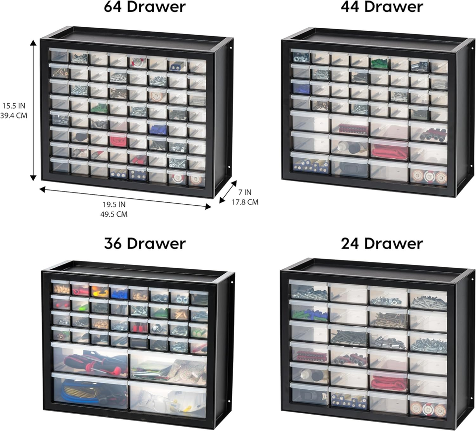 Screw Organizer Hardware Storage Organizer 24 Drawer Parts Cabinet | eBay
