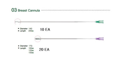 20 pcs Disposable Mirror Cannula (Breast Cannula) 17G- 100mm, 120mm, 150mm | eBay