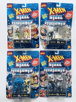 Marvel Comics - X-MEN STEEL MUTANTS Die Cast Metal Posable Action ...