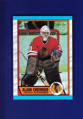 Alain Chevrier 1989-90 O-PEE-CHEE OPC NHL Hockey #132 (NM+) Chicago ...
