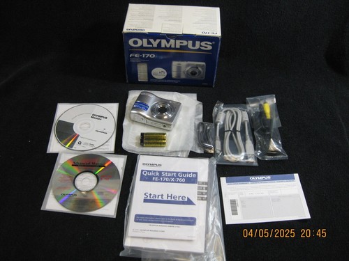NEW Olympus FE-170 Compact 6MP Digital Camera Work Silver Tone | eBay