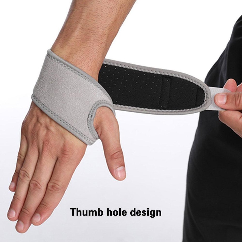 Wrist Guard Carpal Tunnel Sprains Strain Gym Strap Relief Sports D1 ...