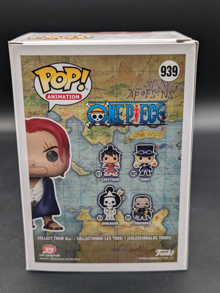 Authentic One Piece Funko Pop! Shanks CHASE #939 Big Apple PROTECTOR ...