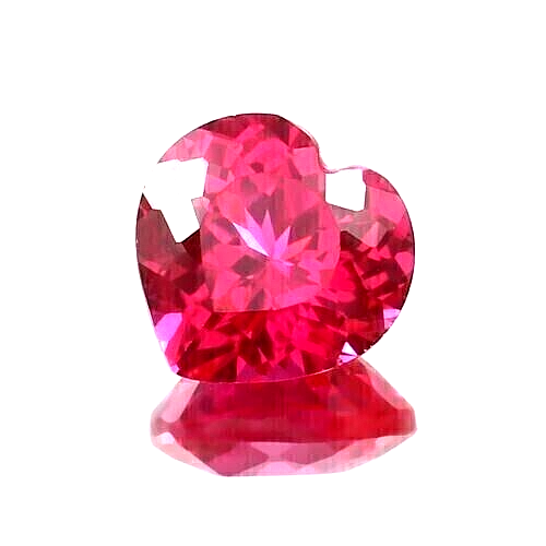 Certified 4+ Ct Natural Heart Shape Flawless Burmese Red Ruby Loose ...