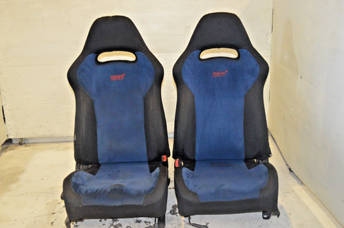 2002-2007 Subaru Impreza WRX STi V7 Front Seats GDA GDB | Blue ...