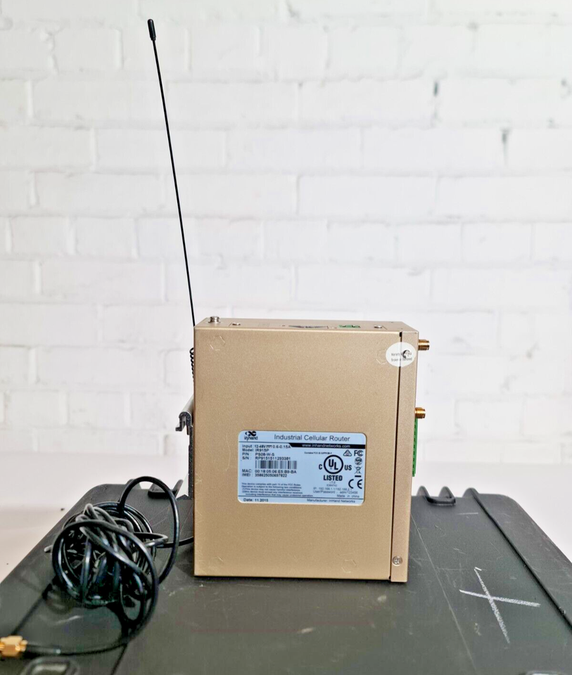 INHAND NETWORKS INDUSTRIAL CELLULAR ROUTER IR915P PS08-W-S DUAL SIM ...
