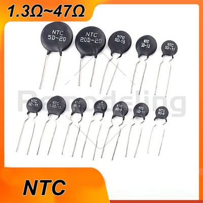 NTC Thermistor 1.3Ω 3Ω~47Ω Temperature Sensitive Resistor Inrush ...