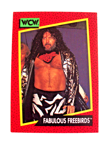 1991 IMPEL WCW FABULOUS FREEBIRDS CARD #124 WRESTLER JIMMY "JAM" GARVIN ...