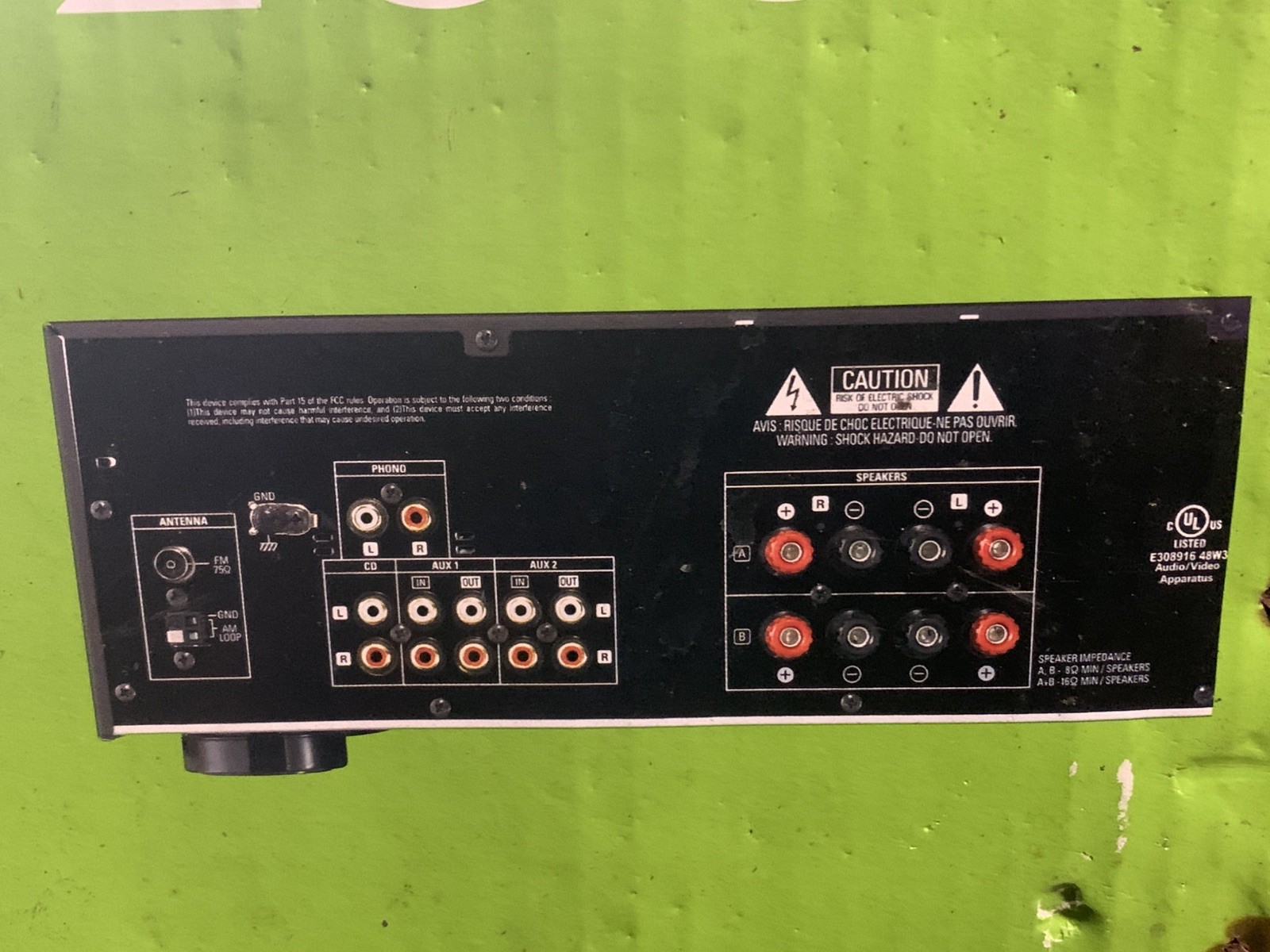 Insignia NS-R2001 - 2 Ch AM FM Phono Stereo Receiver System Amp Tuner ...