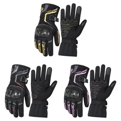 Winter Motorcycle Gloves Anti Impact Waterproof Thermal Riding Hand ...