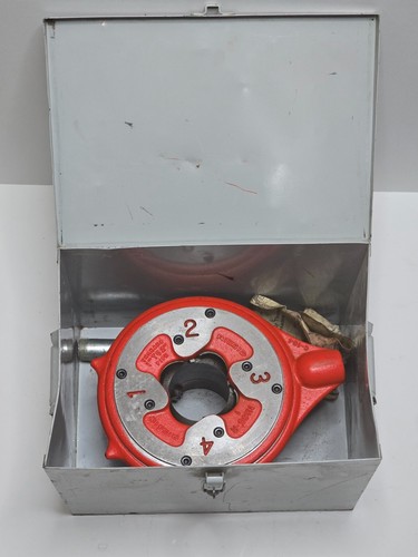 RIDGID 65-R PIPE THREADER 1-2 INCH W/ HANDLE & METAL CARRYING CASE "NEW ...