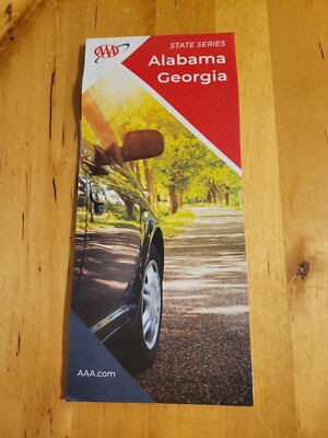 2023 ALABAMA GEORGIA AL GA State Map AAA Road Tour Map NEW 2023 | eBay