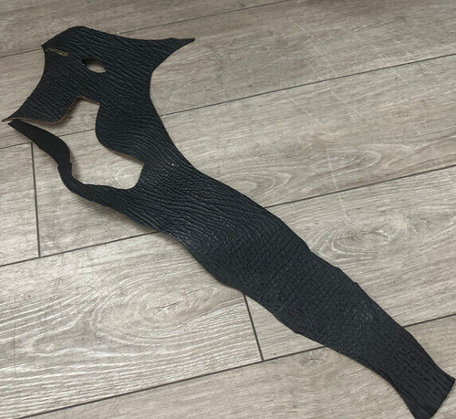 BLACK Genuine Shark Hide Skin Taxidermy Sharkskin Leather exotic Fish ...