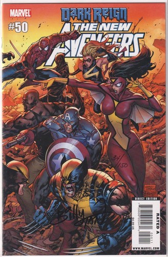 NEW AVENGERS #50 DYNAMIC FORCES SIGNED BILLY TAN DF COA DARK REIGN ...