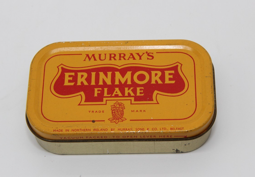 Vintage Murray's Erinmore Flake Tobacco 2 oz Tin Empty Made in Northern ...