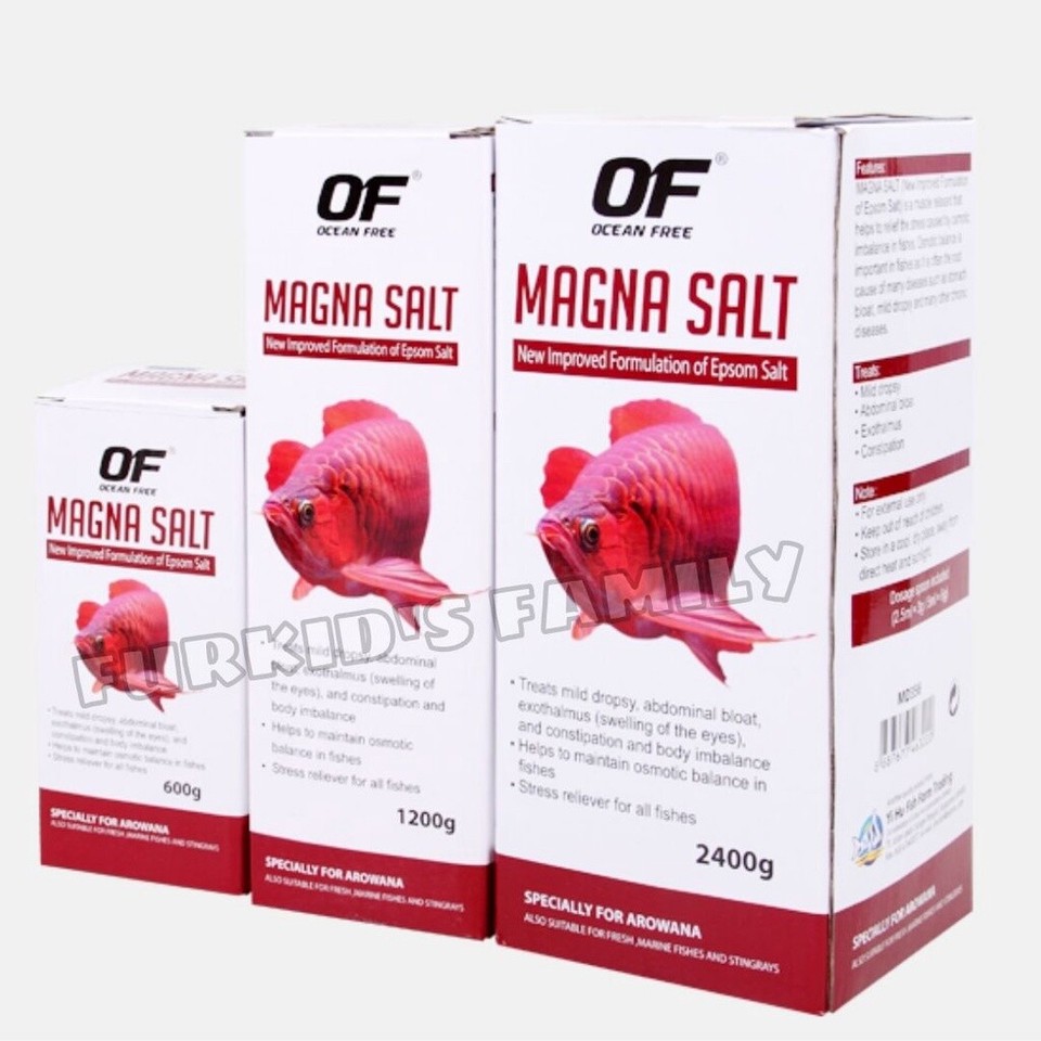OCEAN FREE Magna Salt Epsom Treatment Salt for AROWANA STINGRAY ...