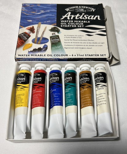 Winsor & Newton Artisan Water Mixable Oil Color Starter Set, 6 Tubes | eBay