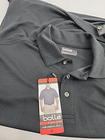 Bolle Mens M Polo 3 Button Moisture Wicking Performance Golf Shirt Gray ...