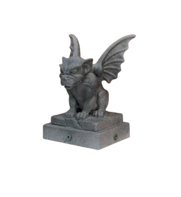 Gargoyle Fence Post Topper | Decorative Outdoor Fence Cap | Garden ...