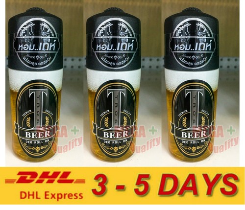3 x TROS BEER Deo Roll On PREMIUM Quality Cool Odor Fighter For Men ...