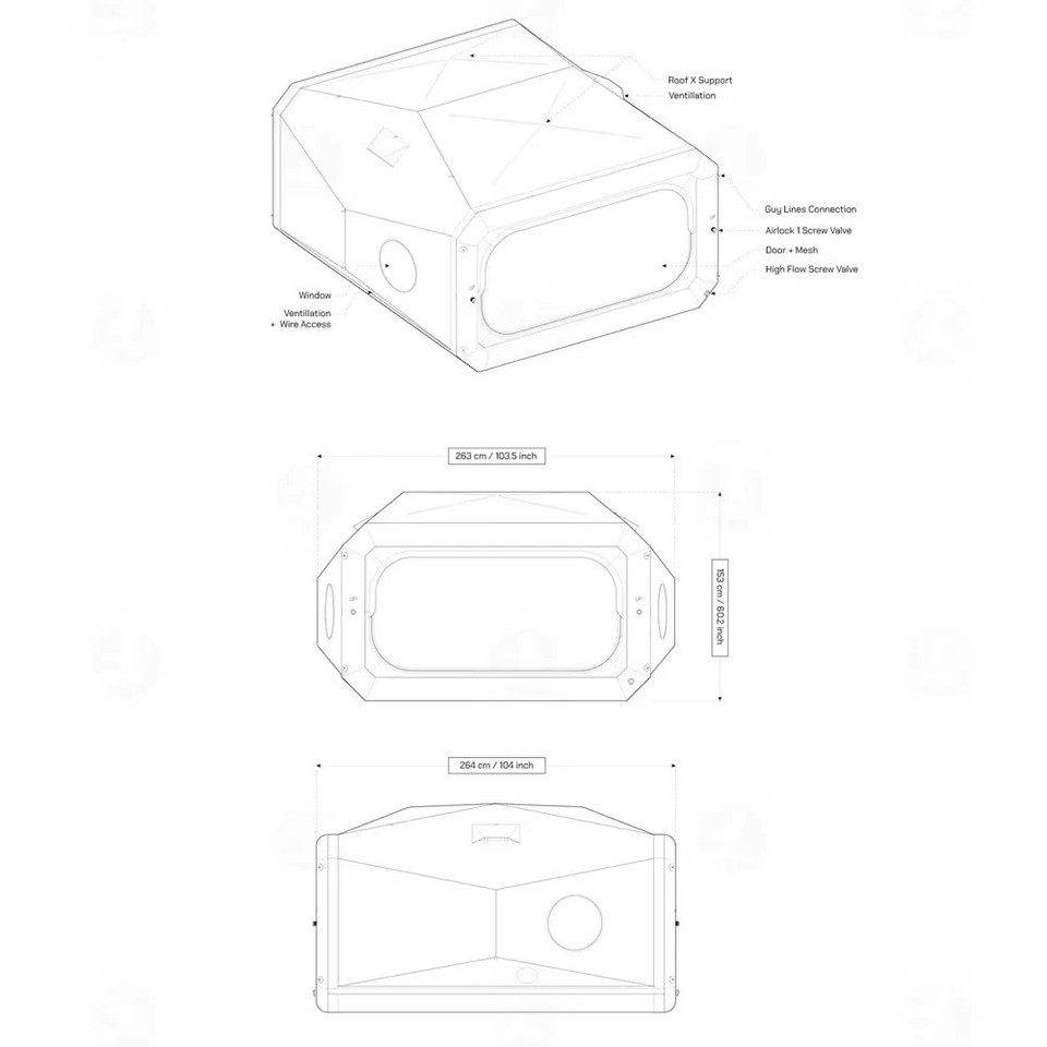 Portable Lightweight TPU Inflatable Shelter Pop-up Dome Tent 4 Season ...