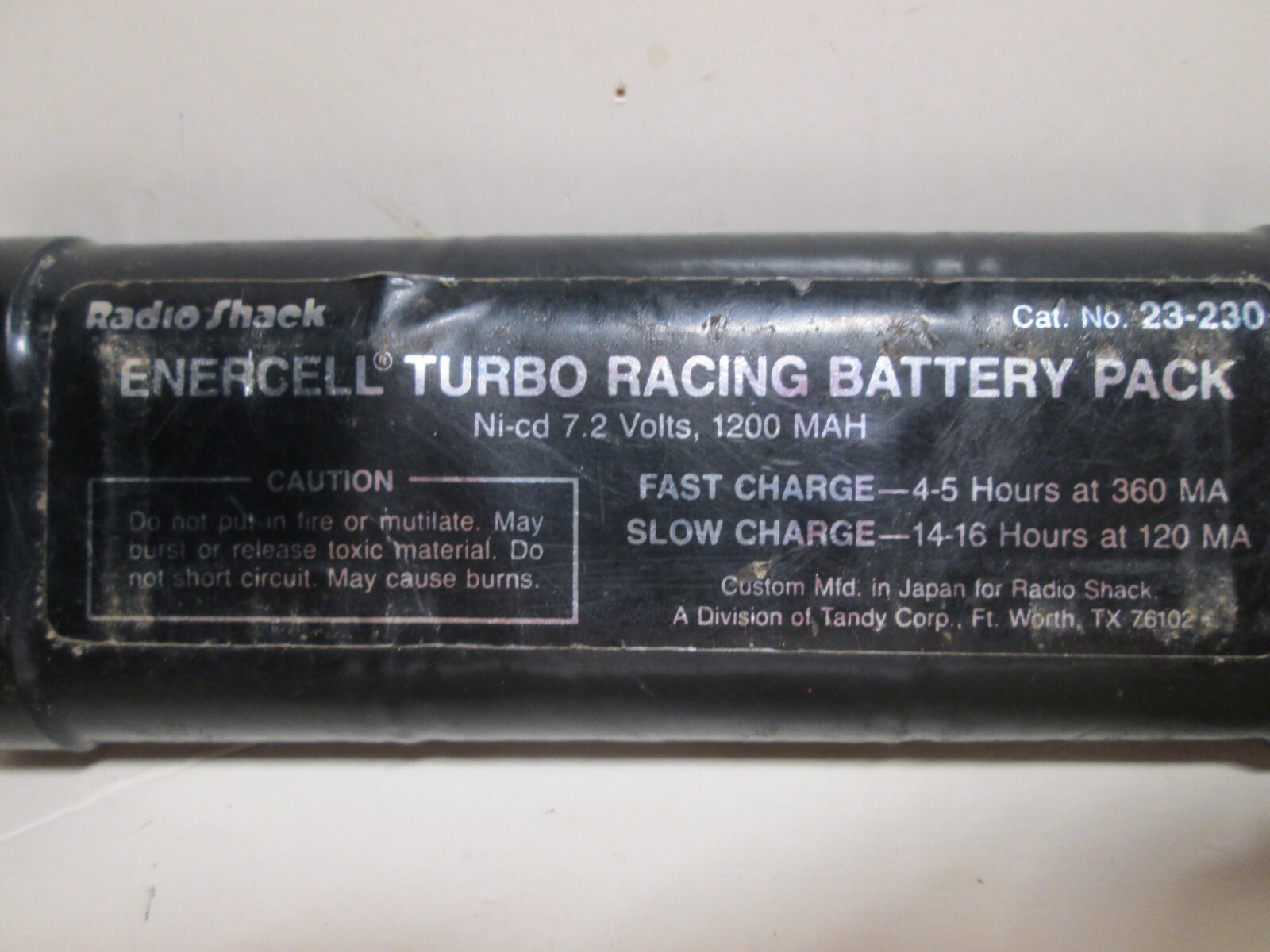 RADIO SHACK ENERCELL TURBO RACING BATTERY PACK. | eBay