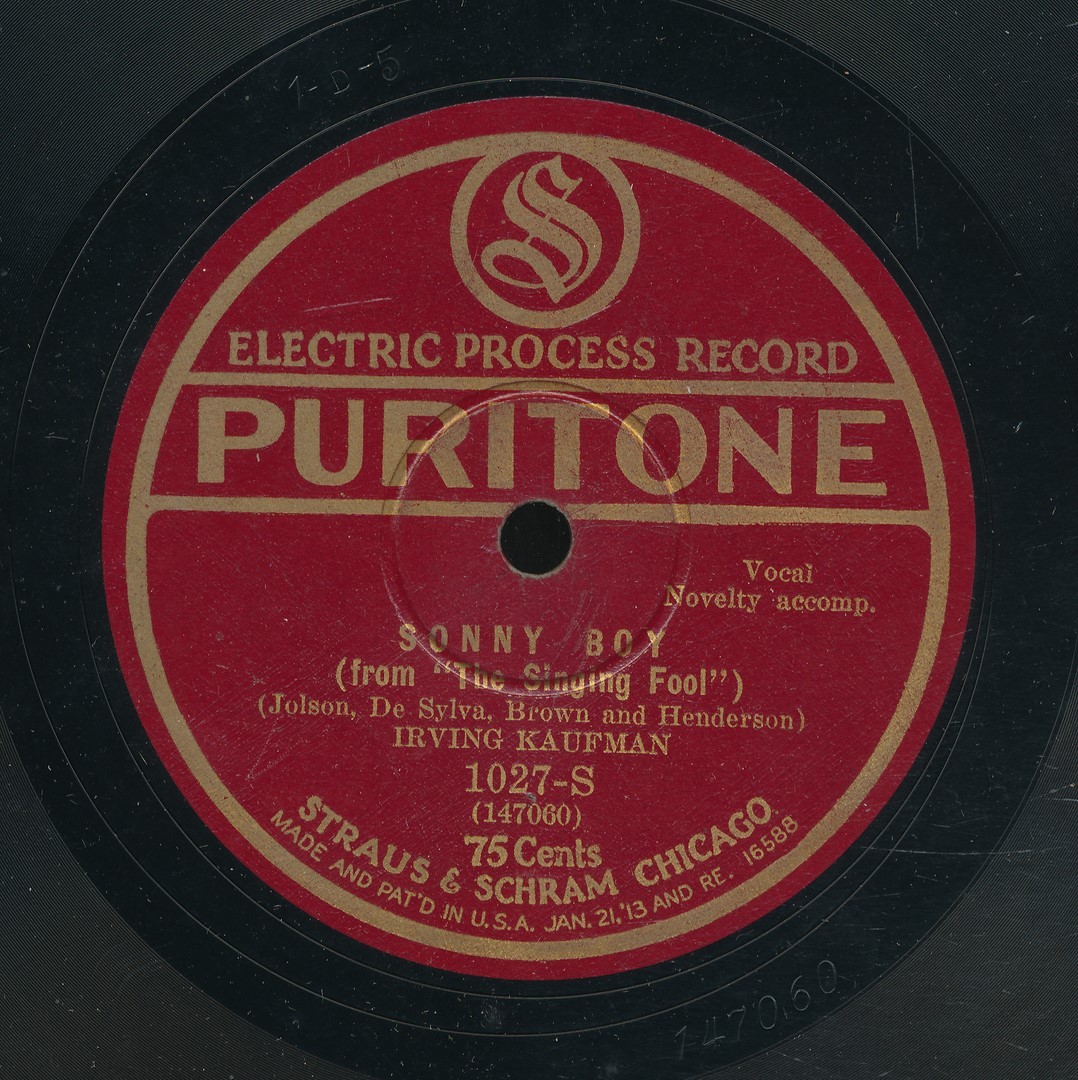 78tk-male vocal-PURITONE 1027-Irving Kaufman | eBay
