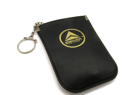 Delta Air Lines Leather Keychain Case Vintage | eBay
