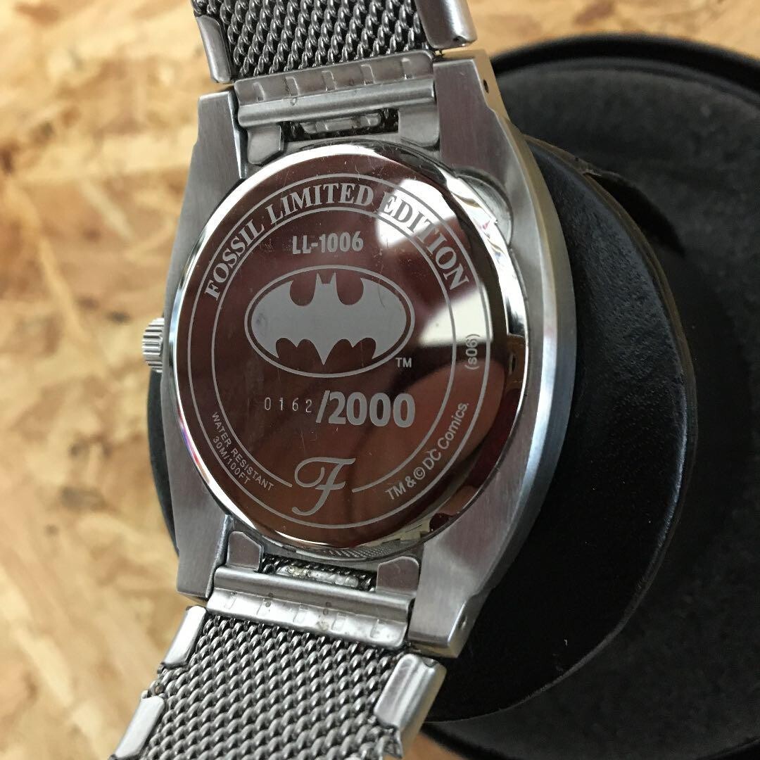 NEW! Unused! Fossil Watch Batman Serial Number Limited Rare Collection ...