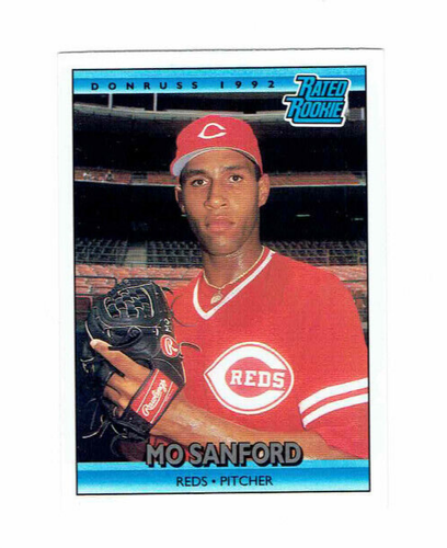 Mo Sanford Cincinnati Reds Rated Rookie Pitcher #417 Donruss 1992 # ...