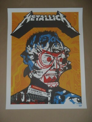 Metallica Webster Hall concert poster screen print gig art NYC New York ...