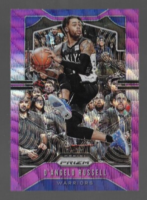 2019-20 Panini Prizm D'ANGELO RUSSELL Purple Wave Prizm Refractor #204 ...