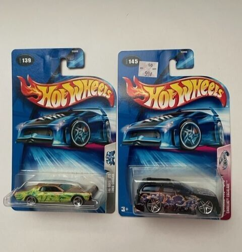 Hot Wheels Cars Crank Itz Cadillac Tag Rides 1968 Cougar Lot of 2 2004 ...