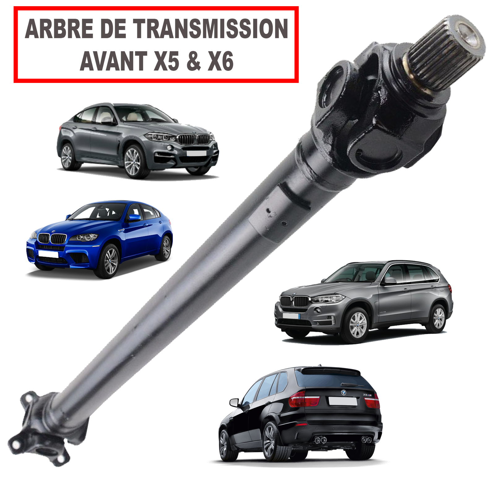 Arbre Transmission Pont Avant de BMW X5 E70 X6 E71 E72 = 7597649 ...