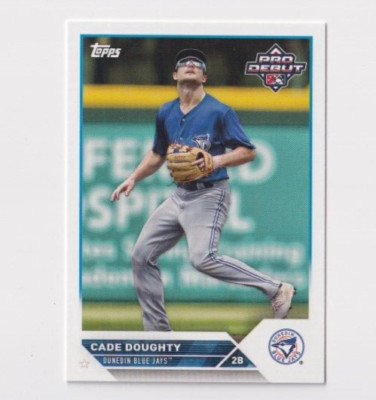 (10) Cade Doughty 2023 TOPPS PRO DEBUT ROOKIE LOT #PD-11 DUNEDIN BLUE ...