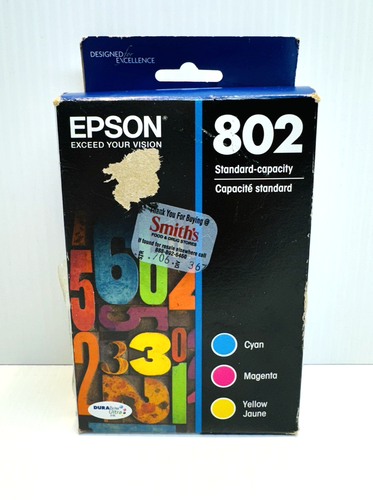 3-PACK EPSON GENUINE 802 COLOR INK / WF-4720, 4730, 4734, 4740 / EC ...