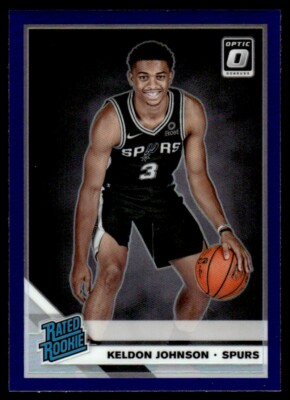 2019-20 Donruss Optic Purple Holo Keldon Johnson Rookie San Antonio ...