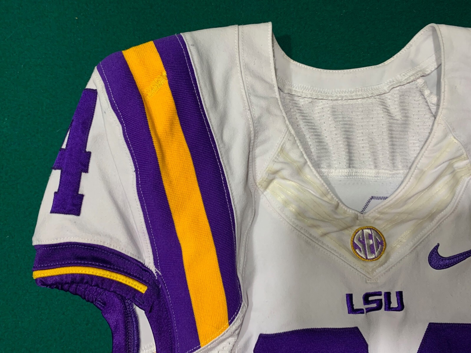 DANIELLE HUNTER - LSU Louisiana State Game Worn Jersey #94 - 2013 vs ...