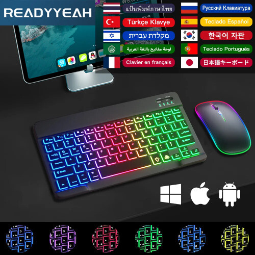 Wireless Bluetooth Keyboards Windows Mini Backlight Keyboard Tablet ...