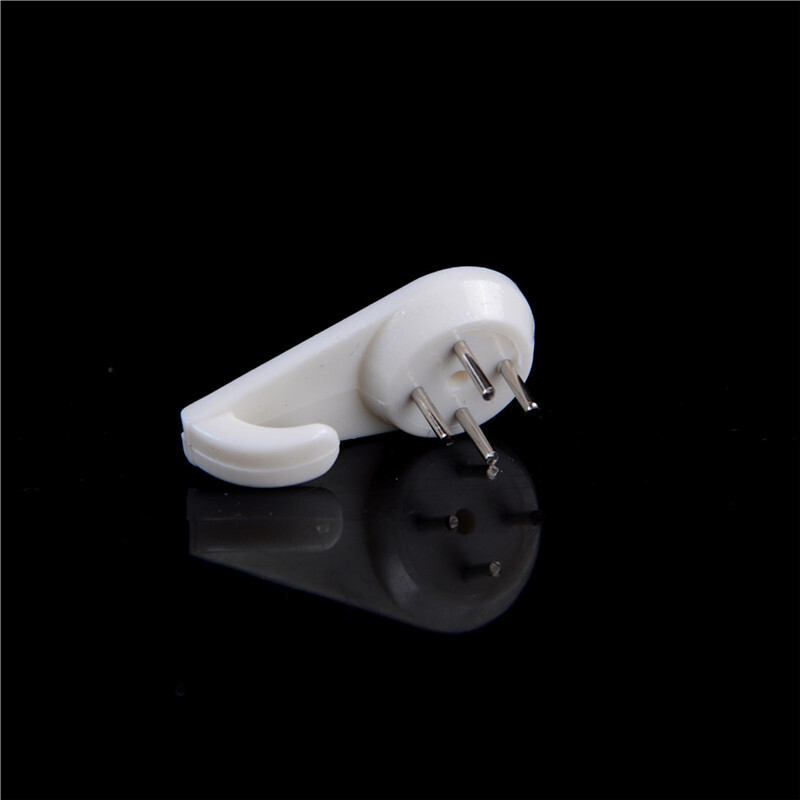 10x White Plastic Invisible Wall Mount Photo Picture Frame Nail Hook ...